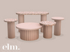 Second Life Marketplace - Elm. Ophira Table Set [Oatmeal]